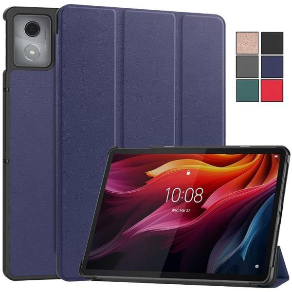品名  Lenovo Tab K11 Plus 11.45インチ専用 PU革 スマート カバー ケース 三つ折り スタンド機能 自動休眠機能対応 6色選択カラー  ブラック、ネイビー、グレー、ダークグリーン、レッド、ローズゴールド※選択肢に...