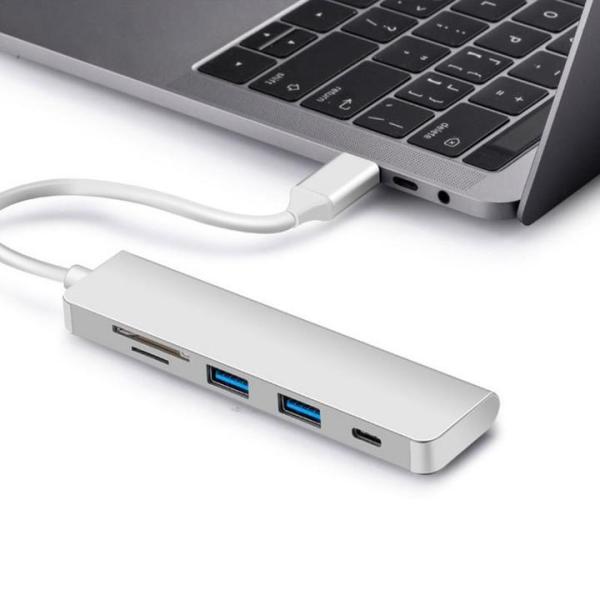商品名  USB-C カードリーダー&amp;USB3.0×2ポート ハブ付 Cメス給電ポート付 アダプタ商品説明  USB3.0 Aタイプ　２ポート付き タイプC カードリーダーです。USB タイプCの製品に接続してカードの読み込みや、U...