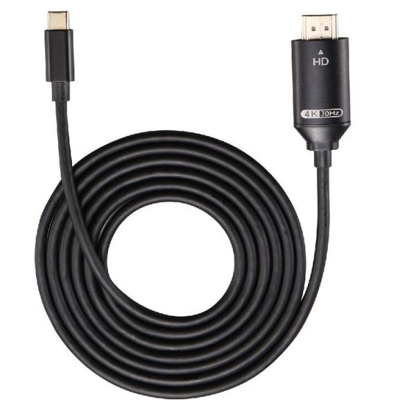 商品名  30Hz USB-C - HDMI 変換ケーブル 4K2K オスーオス アルミ端子 1.8m USB 3.1 Type C to HDMI 4K2K コンバータ 音声サポート オスーオス アダプタ USB C タイプC 解像度 2...