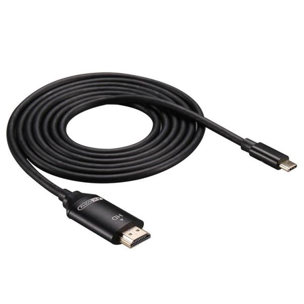 商品名  60Hz USB-C - HDMI 変換ケーブル 4K2K オスーオス アルミ端子 1.8m USB 3.1 Type C to HDMI 4K2K コンバータ 音声サポート オスーオス アダプタ USB C タイプC 解像度 2...