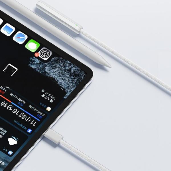 商品名  USB タイプＣ- Apple Pencil 第２世代　マグネット充電アダプタ 網目ケーブル ホワイト　USB-C 第２世代 アップルペンシルマグネット充電アダプタカラー  ホワイトスペック  長さ：約50cmUSB端子：USB ...