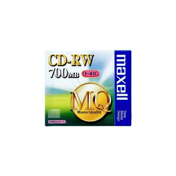 CDメディア-/1枚/CDRW80MQ.S1P・Size:1枚・パッケージ個数:1・記憶容量：700MB(br)入数：1(br)ケース厚：5mm