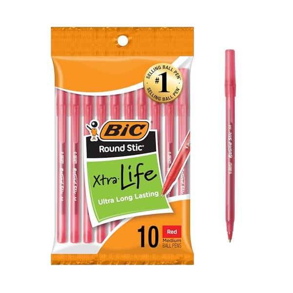 スティックRed/10 Count/GSMP101-Red・Size:10 Count・パッケージ個数:1・書き込みが主要な競合製品よりも長いの数にもよりますが、平均で40 %・# 1販売ボールペン・書き込みは、最初の時間、毎回・表示のイン...