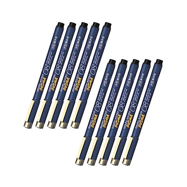 10本入り黒/0.8mm/ESDK08#49-10P・Color:黒Size:0.8mmStyle:10本入りPatternName:単品・パッケージ個数:1・【特長1】水性顔料インキ使用で水に流れにくい耐水性・【特長2】直射日光があたって...