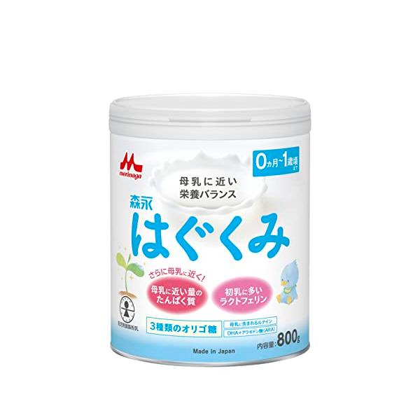 単品-/800g × 1個/-・Size:800g × 1個・パッケージ個数:1・原産国:日本・【0ヶ月の新生児~1歳頃までのベビーミルク】はぐくみは、全国の産婦人科でも使われている粉ミルクです。離乳食にも活用できます。※ミルクを作る前には...