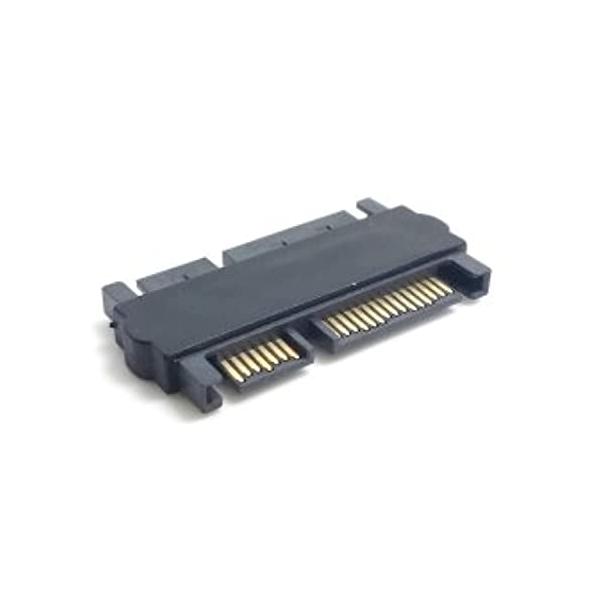 SATA 22P - 22P。ブラック/3.5 &amp; 2.5インチ/LYSB00S6GMV8E-CMPTRACCS・パッケージ個数:1・SATA 22P 7+15オス→SATA 22オスコンバーターアダプター。・両端はSATA 22P...