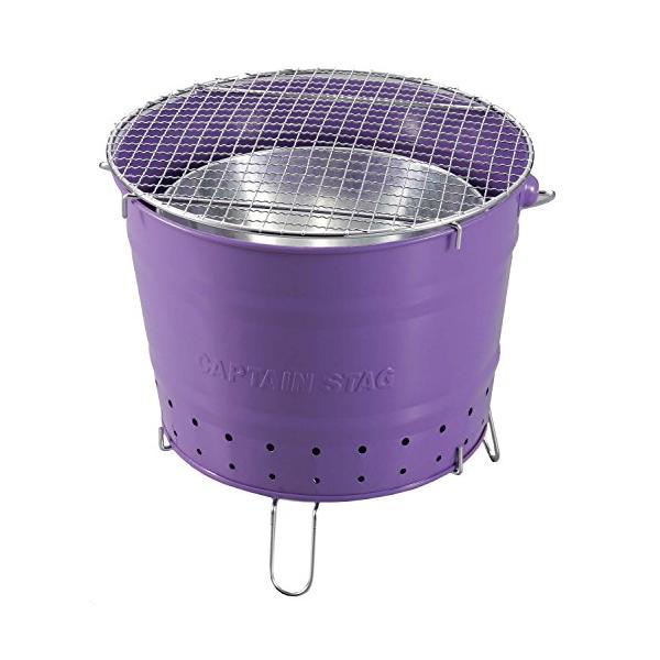 パープル/2人用/UG-23・Color:パープル・パッケージ個数:1・原産国:中国・製品サイズ:(約)組立時/外径270×高さ230mm、収納時/外径270×高さ180mm、網/外径270・製品重量:(約)1.2kg・材質:本体/鉄(メラ...