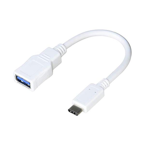 ケーブル(ホワイト)ホワイト/-/USB3-AFCM01WH・パッケージ個数:1・USBType-C端子をUSB3.1Standard-A端子に変換する長さ約8cmのケーブルです。・USBType-Cコネクタはウラ・オモテ関係なく挿すことが...