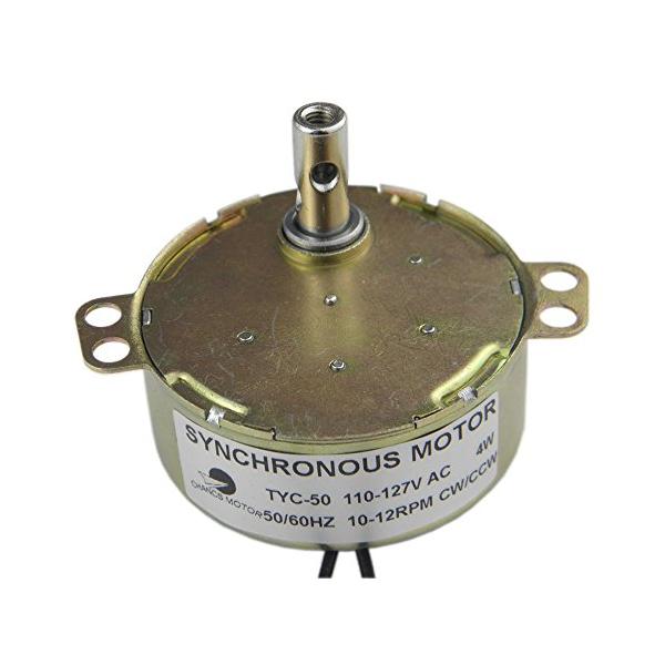 ブロンズ/10-12r/min/TYC-50・Size:10-12r/min・パッケージ個数:1・軸径: 7mm 軸長: 16mm Shaft trou de vis: M4 (φ3.4mm /0.13)・使用電圧: AC 100-127V...