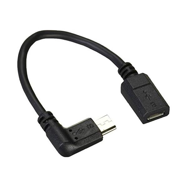 L字ブラック/Pack of 1/TB-MBFMBL01BK・Size:Pack of 1Style:L字・パッケージ個数:1・コネクタ形状:USB(Micro-B)メス - USB(Micro-B)オス(L型)・規格:USB2.0規格(H...