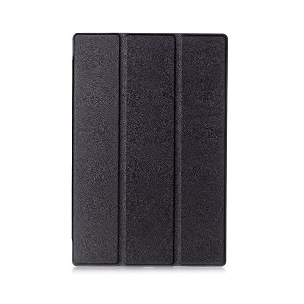 三つ折ブラック/Z2 Tablet/C161019-15・適用機種：For xperia Z2 tablet / SONY SGP511 / SONY SGP512 / au SOT21 / docomo SO-05F・商品素材：PC+PU...
