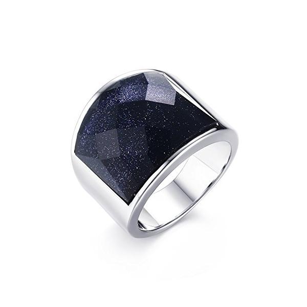 ネイティブアメリカンブルーブラック/-/RockyuRC-290LM-8-J-18・Color:ブルーブラックRingSize:18・素材: ステンレス ダイヤ 指輪 18号 重量: 14.3g・ステンレスは金属アレルギーによって使用できな...