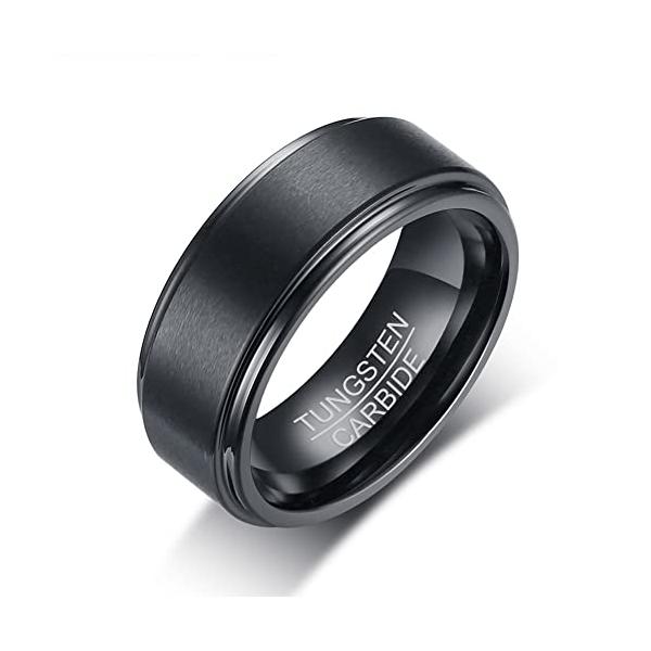 クラシックブラック/-/ROCKYUTCR-015-12-J-24・Color:ブラックRingSize:24・【高品質なタングステン製】本物のタングステンカーバイドによって作られており、比重は金とほぼ同じ、その硬度はダイヤモンドに匹敵、耐...
