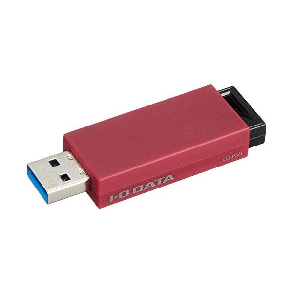 レッド/32GB/U3-PSH32G/R・Size:32GBColor:レッド・パッケージ個数:1・容量:32GB/カラー:レッド/USB 3.0対応/最大転送速度5Gbps(規格値)・片手でカチッとUSBコネクターを出せるノック式USBメ...