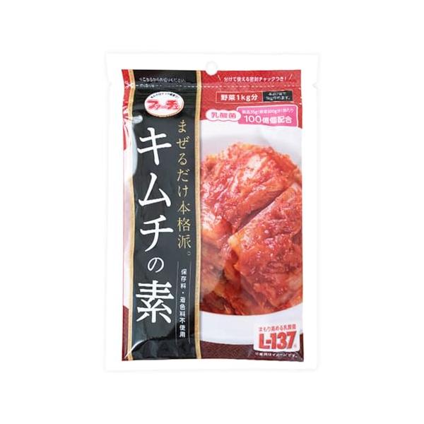 -/116g/-・Size:116g・パッケージ個数:1・野菜と混ぜるだけ！本格キムチがすぐできる、粉末タイプのキムチの素・原材料:食塩(国内製造)、砂糖、唐辛子、胡麻、粉末にんにく、でん粉、しょうがパウダー、 乳糖、かつおぶし粉末、かつお...