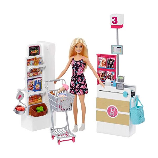 マルチカラー/フリーサイズ/FRP01・パッケージ個数:1・Mit diesem Spielset wird der Einkauf mit Barbie im Supermarkt zum Erlebnis  denn es enthal...