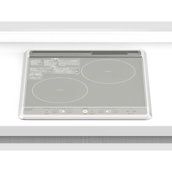 IHクッキングヒーター 三菱　CS-G217BS　G217Bシリーズ 2口IH グリルなし 45cmトップ シルバー カテゴリ：IHクッキングヒーター びっくリングコイル シンプルIH　ホワイトメーカー：三菱 MITSUBISHI型番：CS...