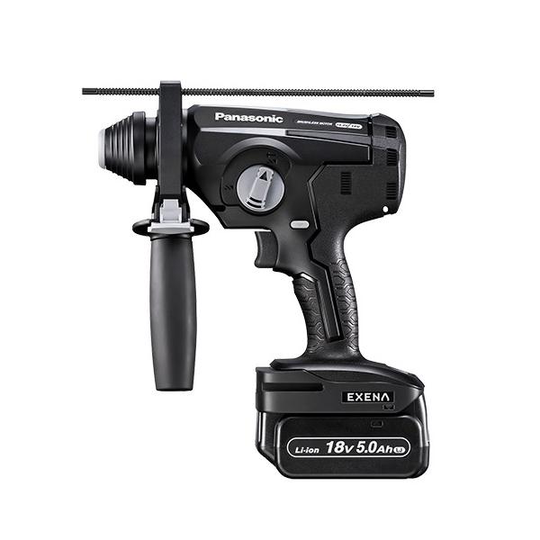 電設資材 パナソニック EZ1HD1J18D-B 充電ハンマードリル 集じんシステムなし 18V 5.0Ah (LJタイプ) 電池セット ブラック※画像はイメージです。代表写真の場合があります。カテゴリ：電設資材 工具メーカー：パナソニック...