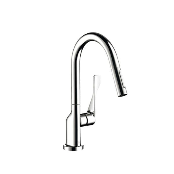 セラトレーディング HG39835F アクサーチッテリオ キッチン用湯水混合栓(スパウト引出しタイプ) クロム ※画像はイメージです。代表写真の場合があります。カテゴリ：水栓金具 キッチン水栓 Axor Citterioメーカー：セラトレー...