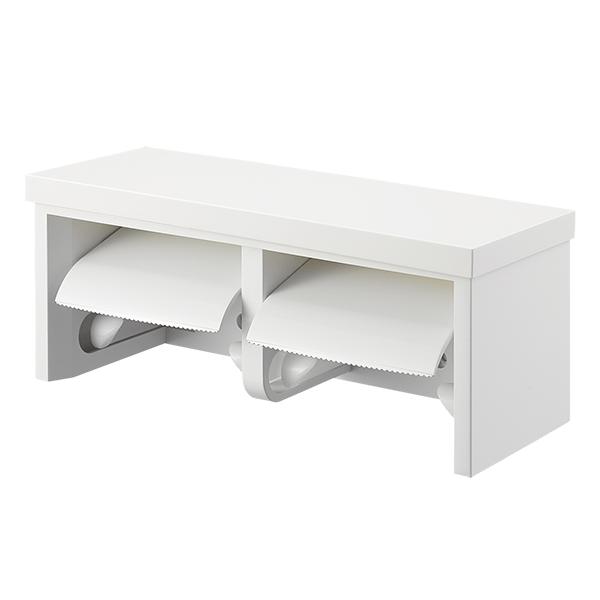 トイレ関連 三栄水栓　W2810-MW2　ダブルペーパーホルダー棚付 マットホワイト※画像はイメージです。代表写真の場合があります。カテゴリ：トイレ関連 アクセサリーメーカー：三栄水栓 SANEI SAN-EI型番：w2810-mw2 / ...