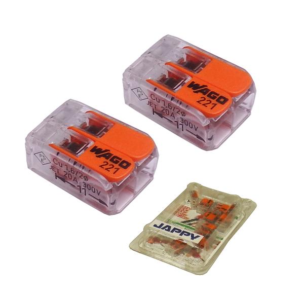 JAPPY/ジャッピー WFR-2BP-JP ワンタッチコネクタ WFRシリーズ クリアタイプ 1箱10個入り※画像はイメージです。代表写真の場合があります。カテゴリ：電設資材 配管 配線材メーカー：因幡電機産業 JAPPY型番：WFR-2...