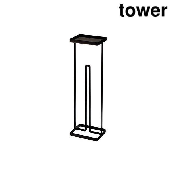 山崎実業 7740 トレイ付きトイレットペーパースタンド タワー ブラック※画像はイメージです。代表写真の場合があります。カテゴリ：インテリア トレイ付きトイレットペーパースタンド TOWERメーカー：山崎実業 Yamazaki型番：774...