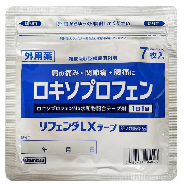 【商品説明】●肩の痛み・関節痛・腰痛に●ロキソプロフェンナトリウム水和物配合テープ剤●15歳未満は使用できません。●1日あたり4枚を超えて使用しないでください。