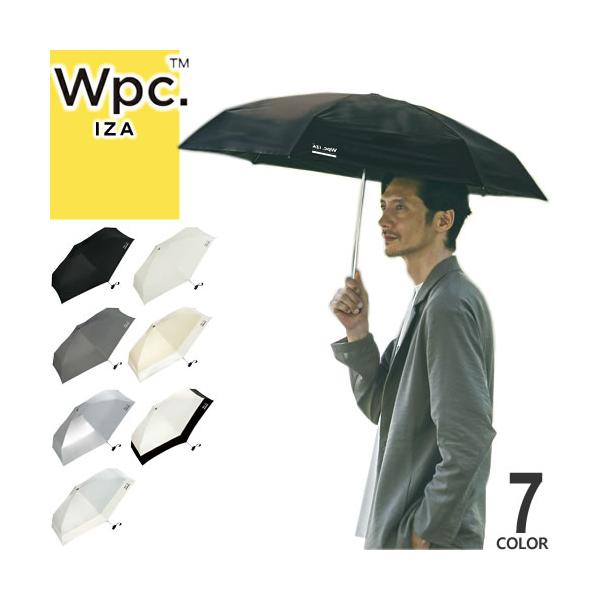 2025年春夏新作 Wpc. IZA COMPACT ZA020-001-102折りたたみ 傘 雨傘 日傘 メンズ レディース ユニセックス 大きい 黒 白 ブラック ホワイト グレー シルバー 紫外線対策 紫外線グッズ 遮熱 撥水 防水 ...