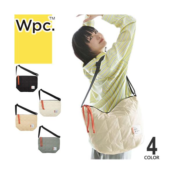 Wpc. QUILTING SHOULDER BAG NC001撥水 軽量 a4 大きめ ブランド おしゃれ 通勤 通学 斜めがけ 黒 白 ブラック ホワイト グレー ベージュ クリスマス プレゼント ギフト 女性 男性 20代 30代 4...