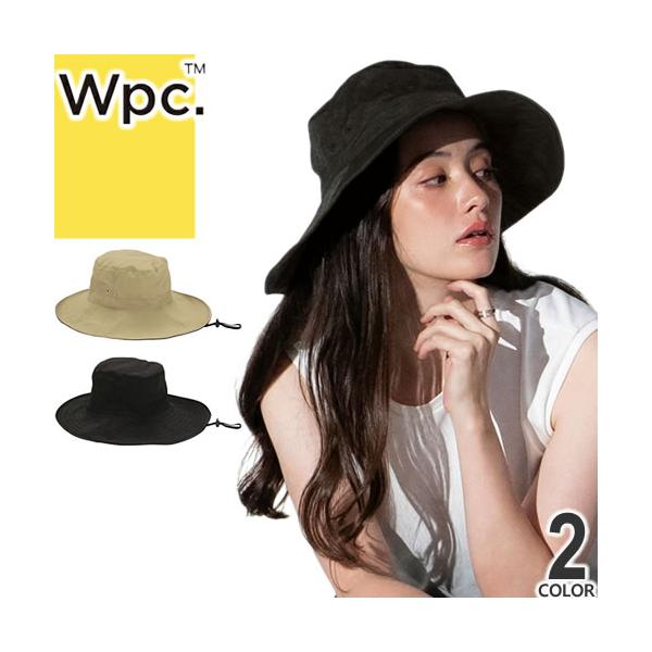 2026年春夏新作 Wpc. UV PROTECTION COOL TOUCH WIDE BRIM SAFARI HAT W204-001-103ハット 帽子 ベージュ あご紐 紫外線対策 日除け 日焼け対策 アウトドア 自転車 母の日 プ...