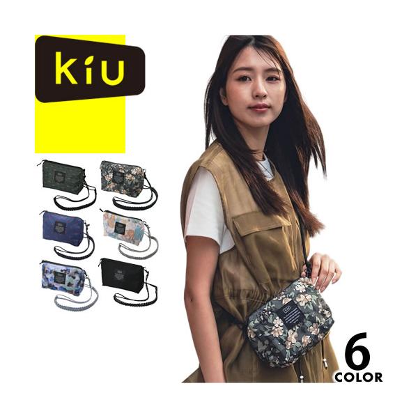 2026年春夏新作 KiU PARACORD SACOCHE POUCH K362ミニショルダーバッグ トラベルポーチ ポーチ ハンドバッグ 3way 旅行 ブラック 花柄 レオパード 無地 父の日 母の日 プレゼント ギフト 男性 女性 ...