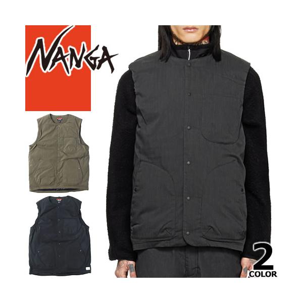 ＼SALE 在庫限り／【33,000円→26,980円】NANGA HINOC RIPSTOP INNER DOWN VESTナンガ ダウン ヒノックリップストップインナーダウンベスト フードなし アウター メンズ アウトドア バイク ゴル...