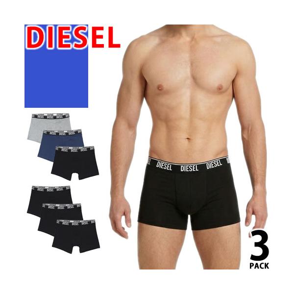 ＼4日間限定／【7,700円→5,470円】5/27 11:59まで！DIESEL 3 PACK BOXER BRIEFS A00974 RSFACディーゼル ボクサーパンツ アンダーウェア 下着 3枚セット メンズ ロゴ コットン 無地 ...