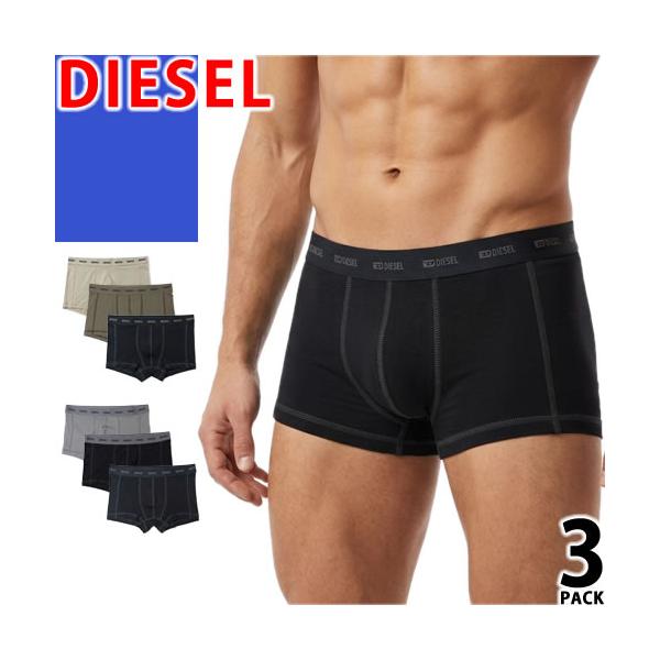 ＼4日間限定／【7,700円→5,470円】5/27 11:59まで！2026年春夏新作 DIESEL 3 PACK BOXER BRIEFS A17832 0IKBKディーゼル ボクサーパンツ アンダーウェア 下着 3枚セット メンズ ロ...