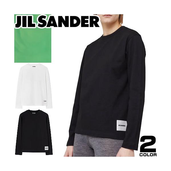 ＼6日間限定／【23,650円→15,970円】3/11 11:59まで！JIL SANDER LONG SLEEVED T-SHIRT J40GC0002 J45048ジルサンダー Tシャツ 長袖 ロンT クルーネック 丸首 レディース ...