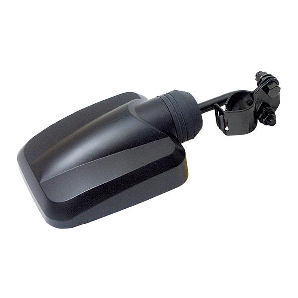 ●距離感をつかみやすい平面レンズを採用。●純正ミラーステーのパイプ径に合わせて2段階調節できるアジャスト式取付金具を採用。●φ20〜32mmの車両側ミラーステーに取付可能。●鏡面サイズ（最大値）：125（H）×140（W）mm汎用品。1コ入...