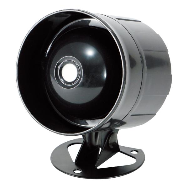 車外後方箇所に取り付け、バックギアにシフトした時に音(音声・メロディ)を鳴らして注意を促すバックブザーです。12V/24V共用。夜間スモール点灯と連動して音量を半減させる機能を搭載。メロディー1種類と音声3種類の合計4種類から、配線により1...