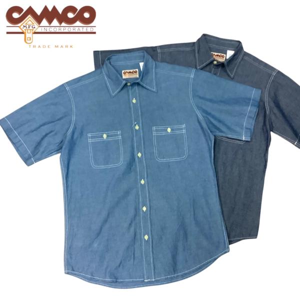 CAMCO【カムコ】2 WORK S/S 半袖 シャンブレーシャツ ワークシャツ
