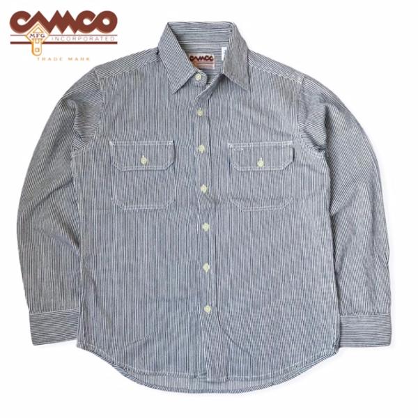 CAMCO【カムコ】2 HICKORY L/S 長袖 ヒッコリーストライプ ワークシャツ