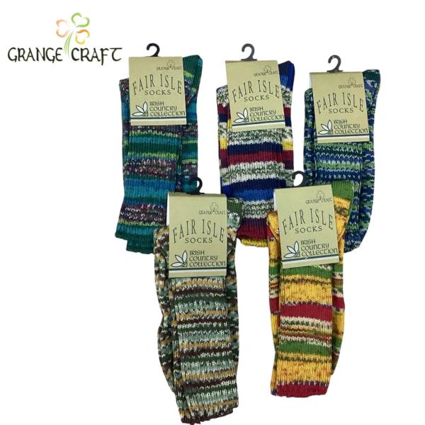 GRANGE CRAFT【グランジ クラフト】FAIRISLE SOCKS フェアアイルソックス