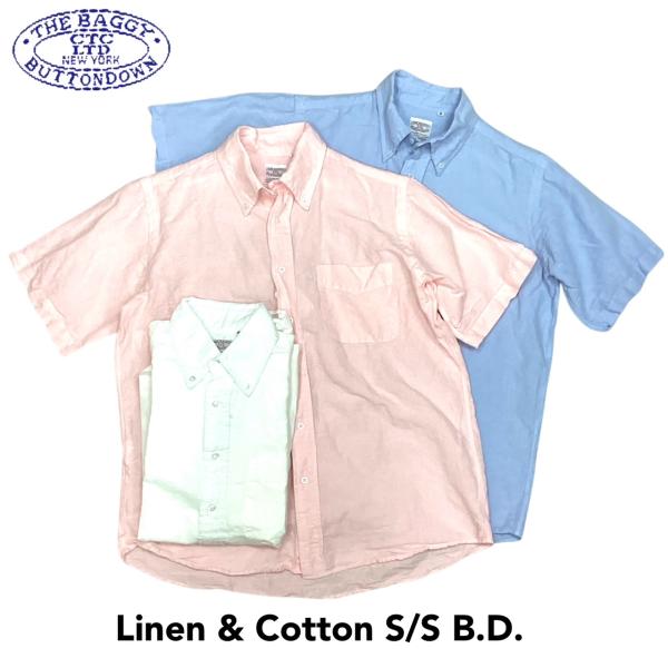BAGGY【バギー】2 L/C B.D S/S 半袖 リネンコットン シャツ