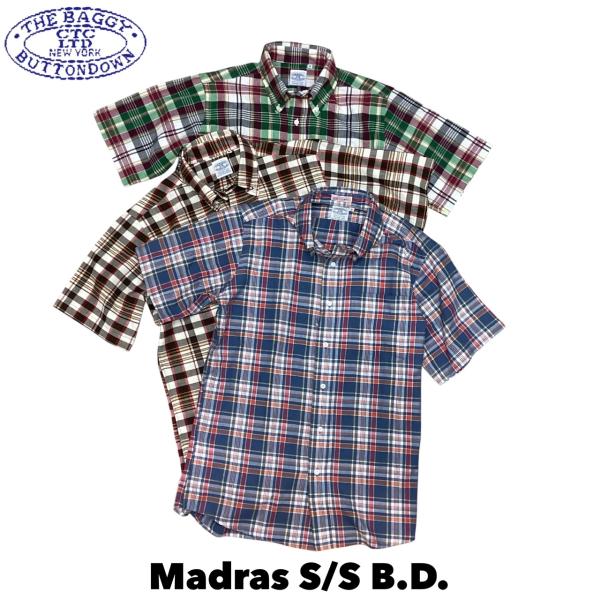 BAGGY【バギー】2 SN MADRAS B.D S/S 半袖 マドラスチェック シャツ