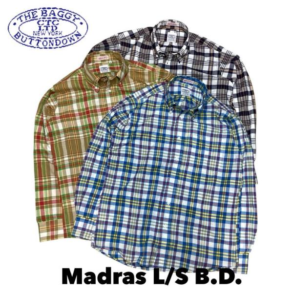 BAGGY【バギー】2 SN MADRAS B.D L/S 長袖 マドラスチェック