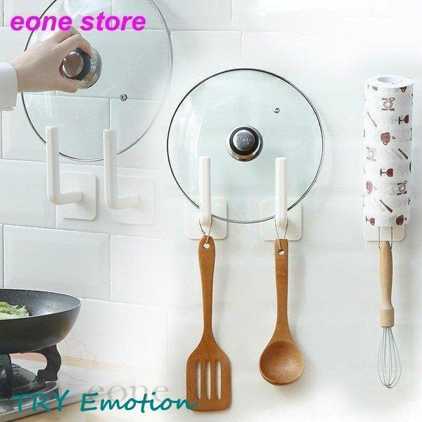 キッチン用品 キッチン整理用品 フック 貼り付け 便利アイテム オリジナリティ スッキリ収納 アイデア商品 ホワイト片付け 簡単組み立て 模様替え おうち時間 ナチュラル 新生活 カジュアル シンプル 便利 お洒落 引っ越し 整理整頓 スタ...