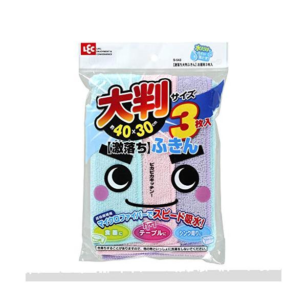 サイズ:40×30cm内容量:3枚入レックの激落ち:シリーズの大判サイズのふきん。たっぷり吸水、たっぷり拭ける大判サイズ。超極細繊維マイクロファーバーでスピード吸水する。
