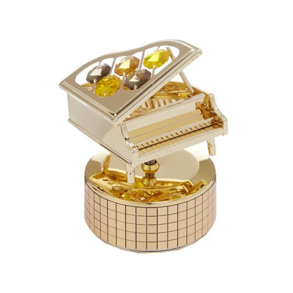 キラキラと輝くクリスタルガラスが美しいオルゴールタイプのミニオブジェプレゼントにもおすすめの商品です。※入荷ロットによってクリスタルの配色が異なる場合がございます。あらかじめご了承ください。▼サイズ幅7.5cm 奥行6.5cm 高さ8.5c...