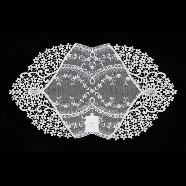 商品番号140007065375商品名フレンチレース トップクロス S  30×50cm サイズ(cm)30×50※手作りのため、商品によってサイズに若干の差があります。素材(生地)ポリエステル100％(刺繍上糸)レーヨン100％(刺繍下糸...