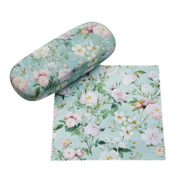 メガネケースのほか、ペンケースとしても使えるマルチケース。ケースと同じ柄のメガネ拭きが1枚付属します。▼サイズ幅16.5cm 奥行6cm 高さ4cm▼材質ケース本体：スチール表面：ポリ塩化ビニル内側：ポリスチレンメガネ拭き：ポリエステル10...