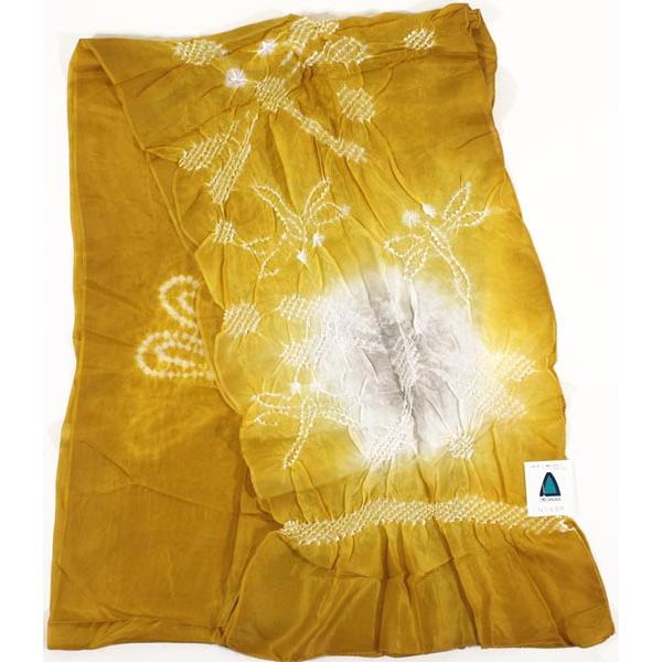 素材　　絹100％サイズ　幅約44cm×長さ約270cm★絞りの柄が写真と異なる場合があります。★光の加減により写真の色と実際の商品の色が異なることがあります。