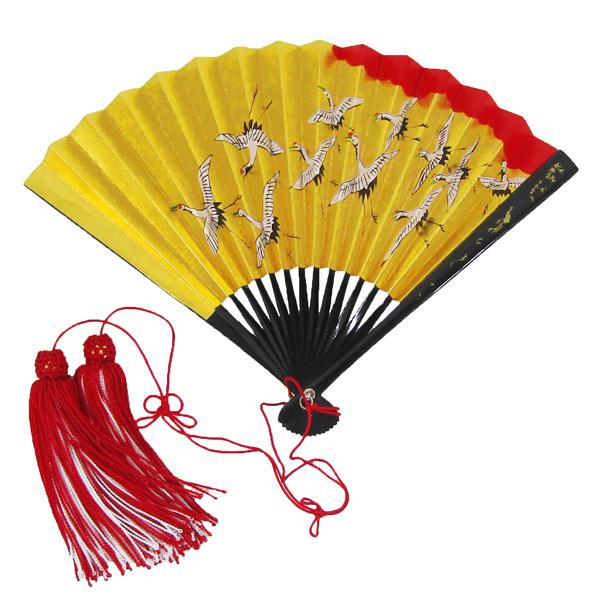 サイズ：長さ約16cm扇面は金地で光沢が有ります。★光の加減により写真の色と実際の商品の色が異なることがあります。